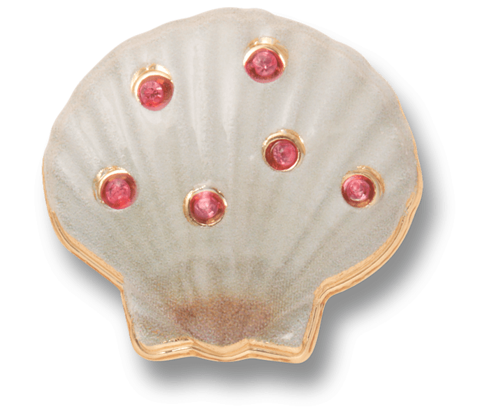 Seashell With Pink Gems Jibbitz Charm | Crocs Malaysia